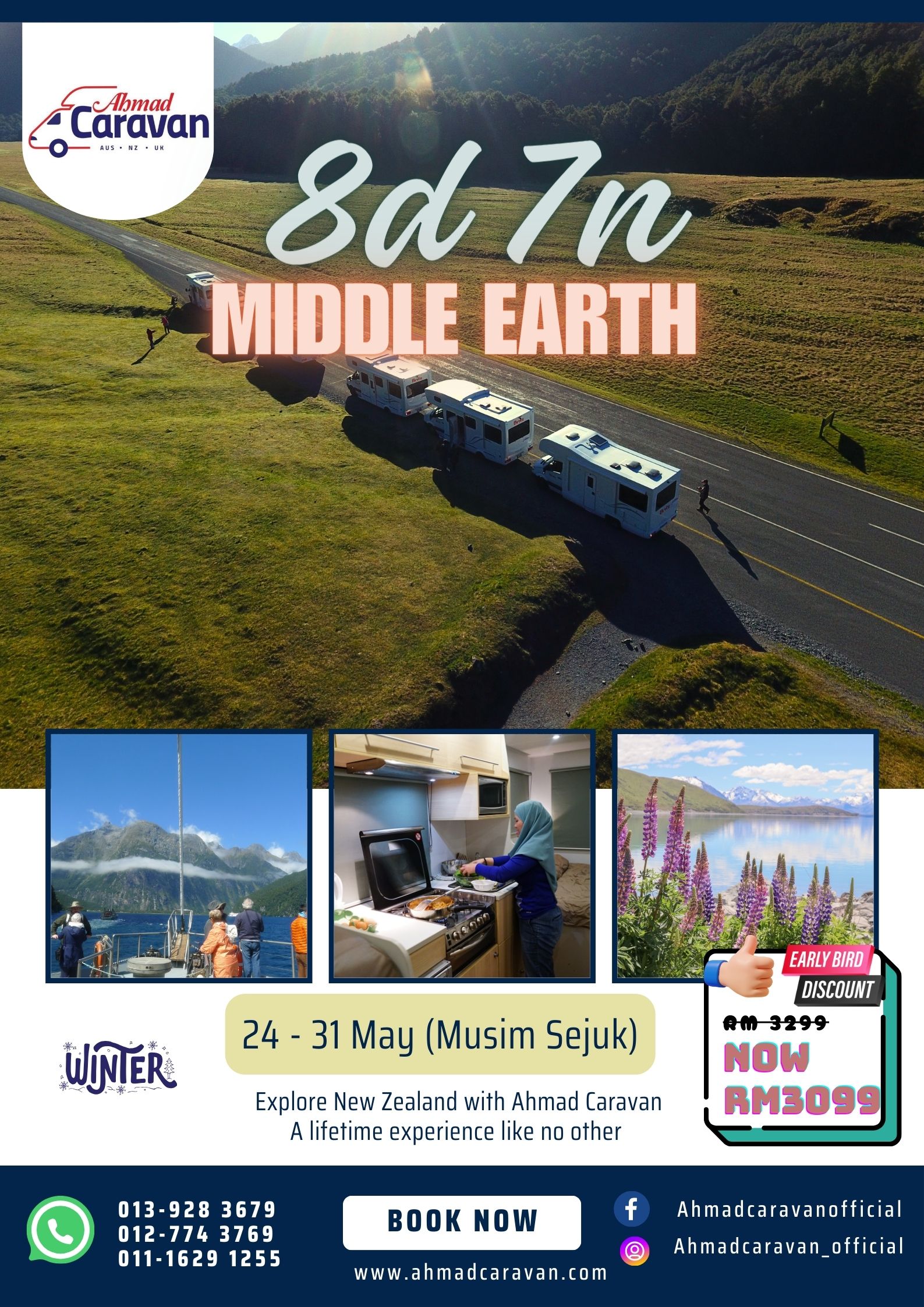 8D7N Middle Earth - New Zealand - Ahmad Caravan